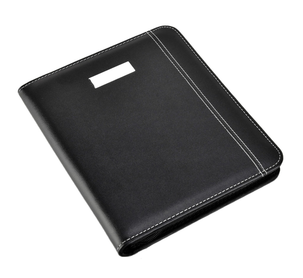 Conference Folder A5 Black with Calculator | clarisworld.co.uk
