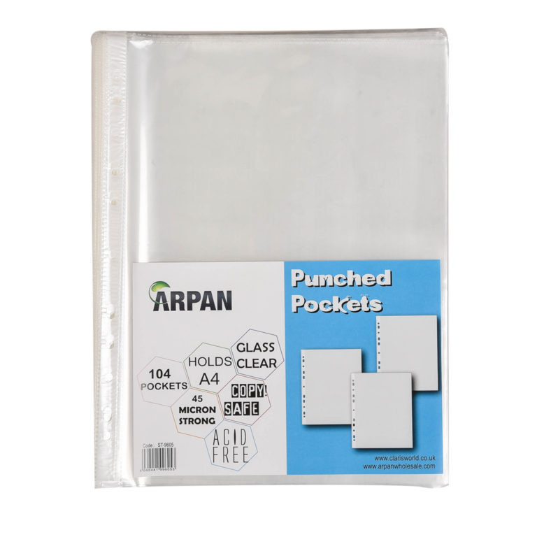 Buy punched pockets - poly pockets, plastic sleeves | Claris World