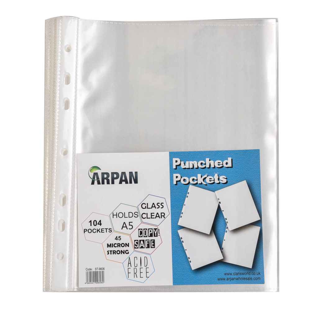 Buy punched pockets - poly pockets, plastic sleeves | Claris World