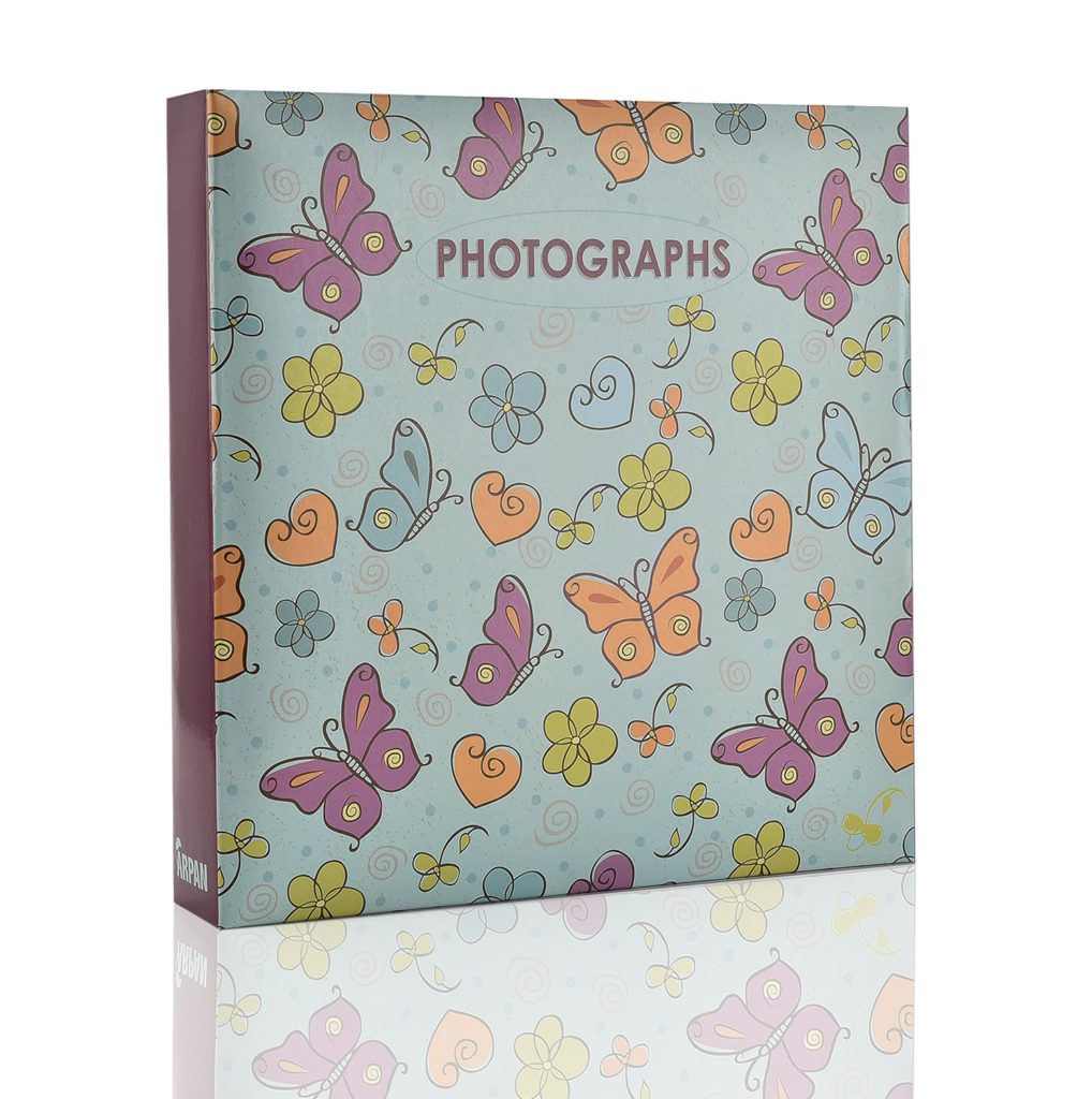 Photo Album Holds 500 Photos 4x6" Ring Binder Butterfly - Clarisworld