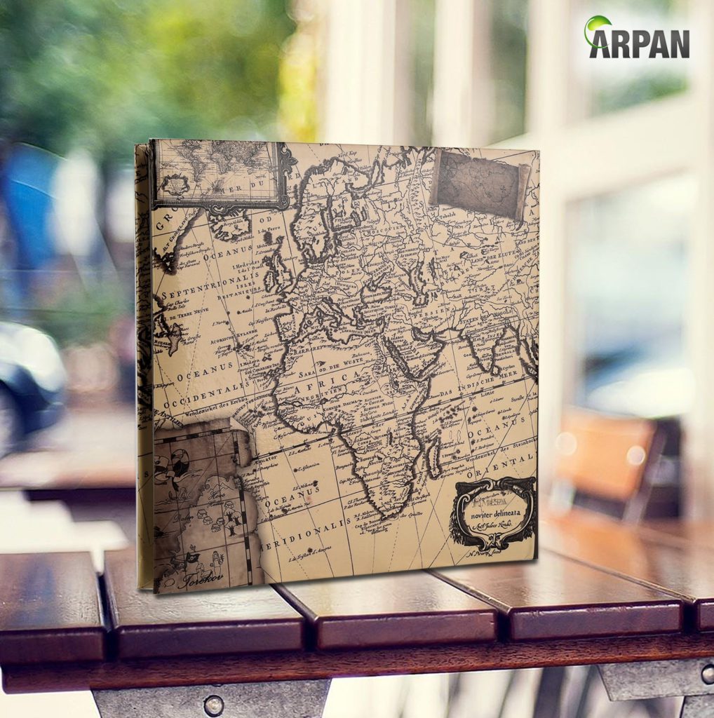 Photo ALbum Holds 200 Photos 4x6" Old Map - Clarisworld