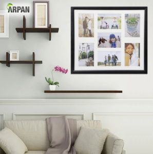 Arpan Multi Aperture Photo Collage Frame for 7 Photos 3 x 6