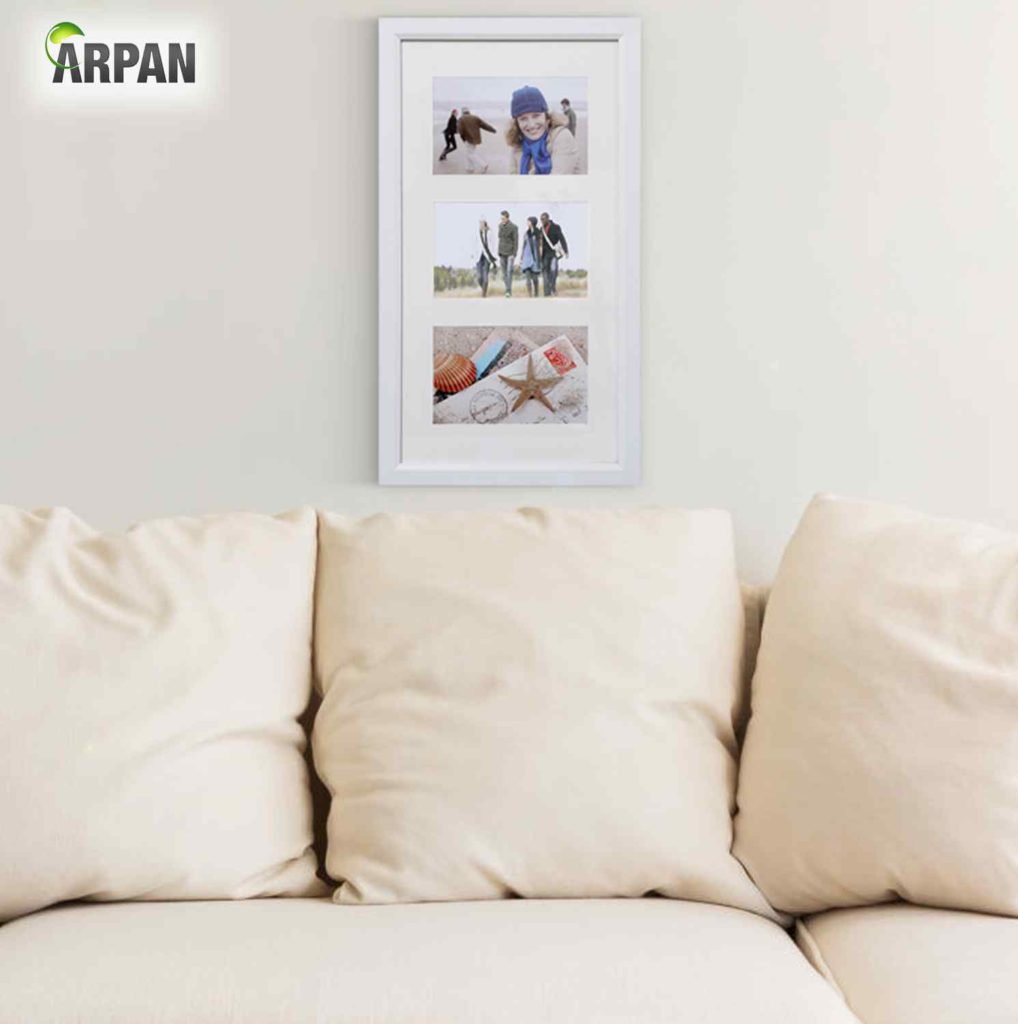 Arpan Multi Aperture Photo Picture Frame 3, 5 or 6 Aperture (3 Aperture ...