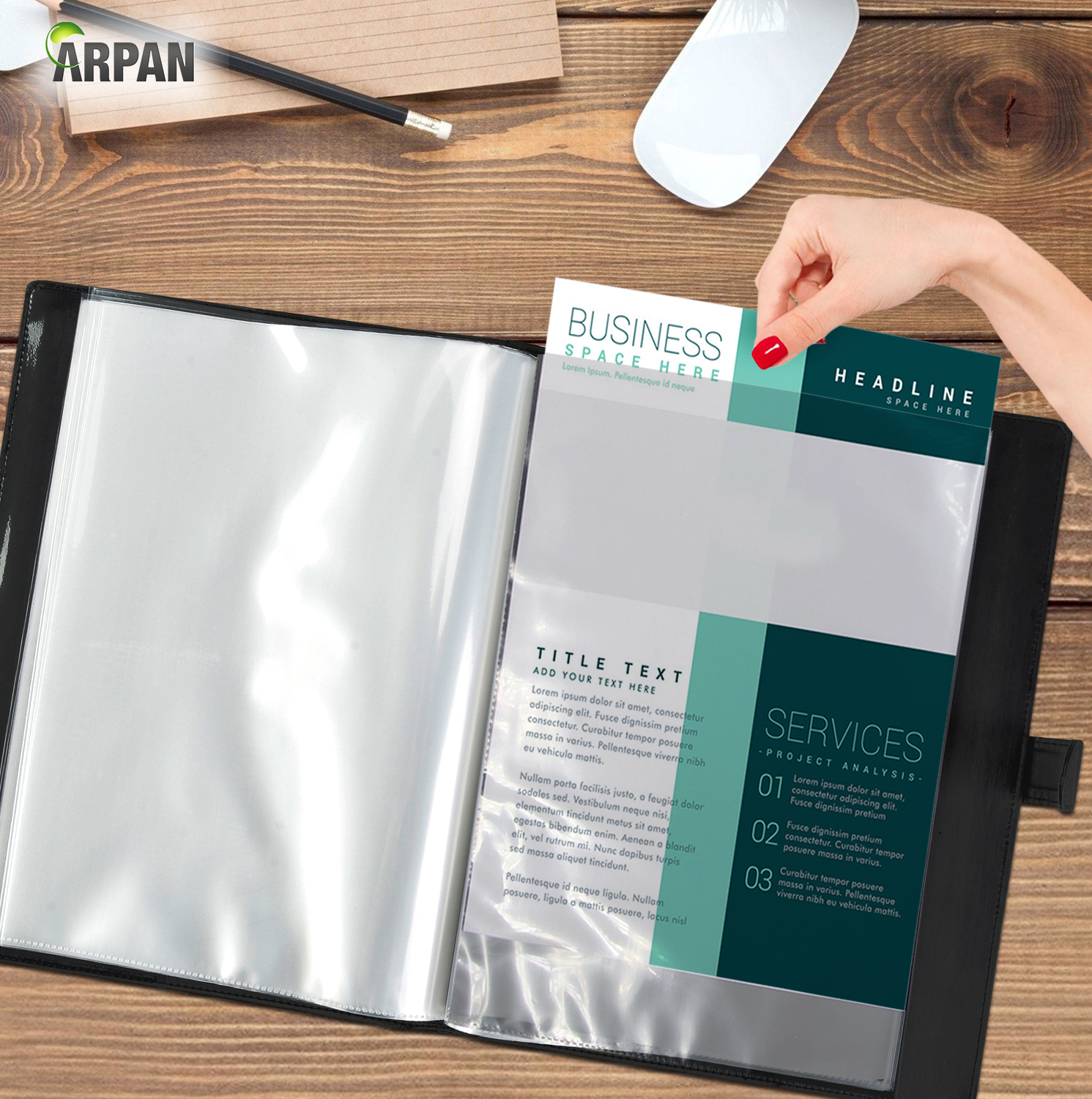 Professional Presentation Display Book A4 Personalised - Clarisworld
