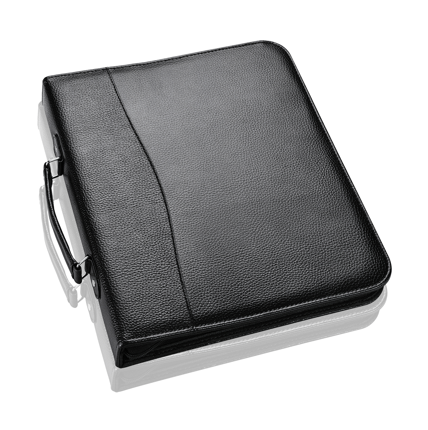 Personalised Portfolio A4 Black Ring Binder with Zip - Clarisworld