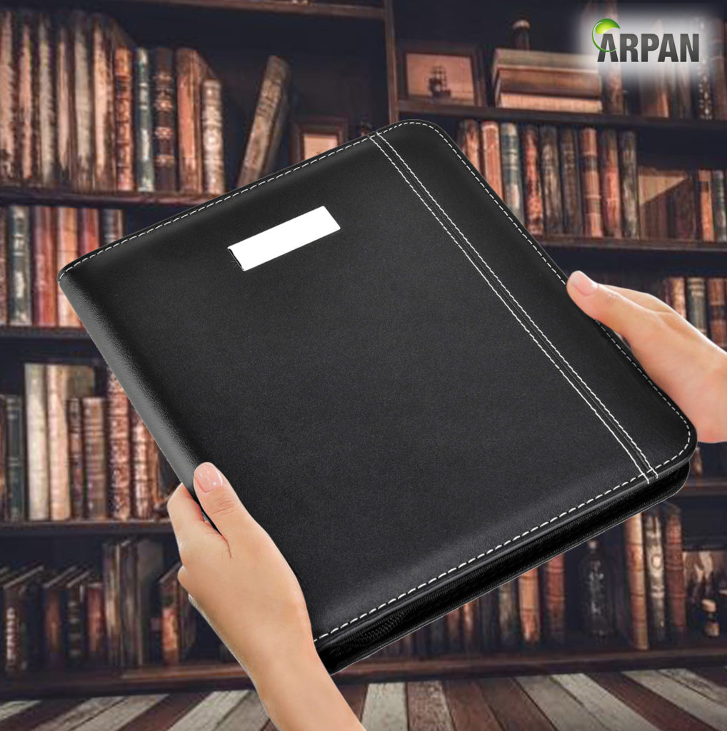 Personalised Portfolio Folders A5 Black - Clarisworld